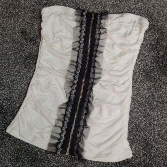 Tops | New Sexy Zip Front Tube Top S M Or L | Poshmark